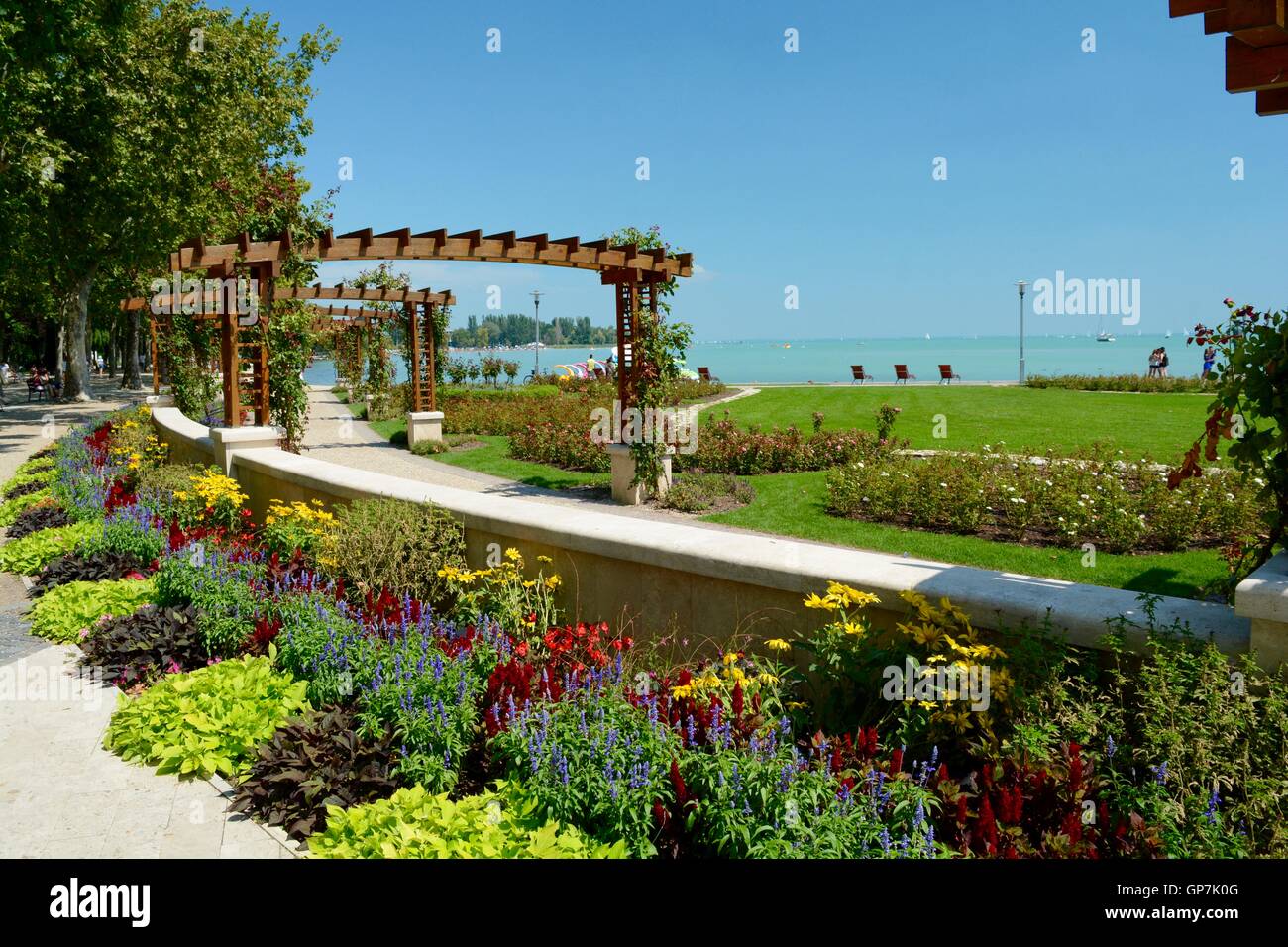 Balatonfüred lake front, Hungary Stock Photo - Alamy
