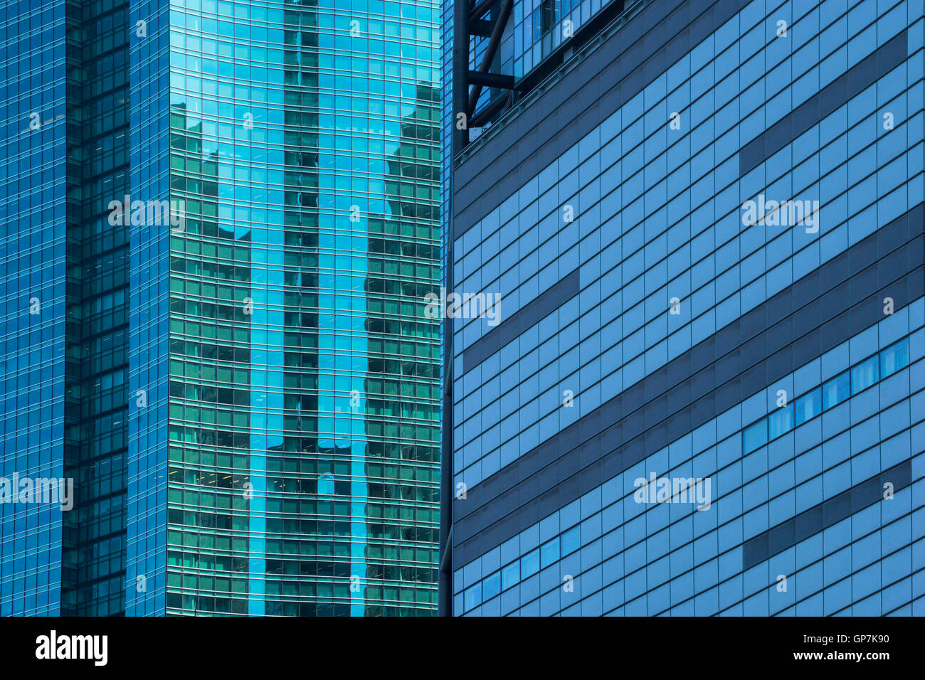 Glass panelled buildings, tokyo, japan Stock Photo - Alamy
