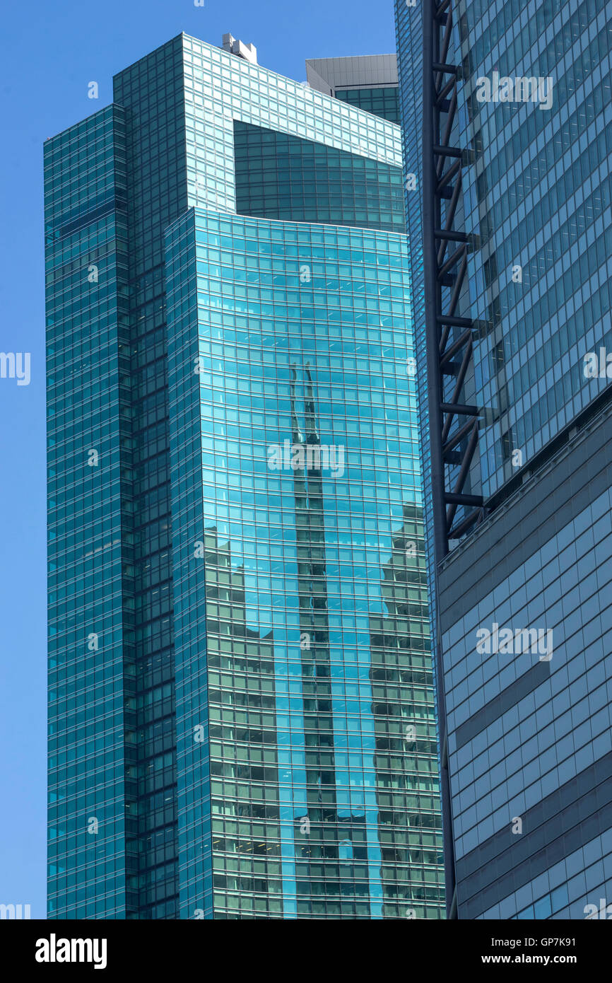 Glass panelled buildings, tokyo, japan Stock Photo - Alamy