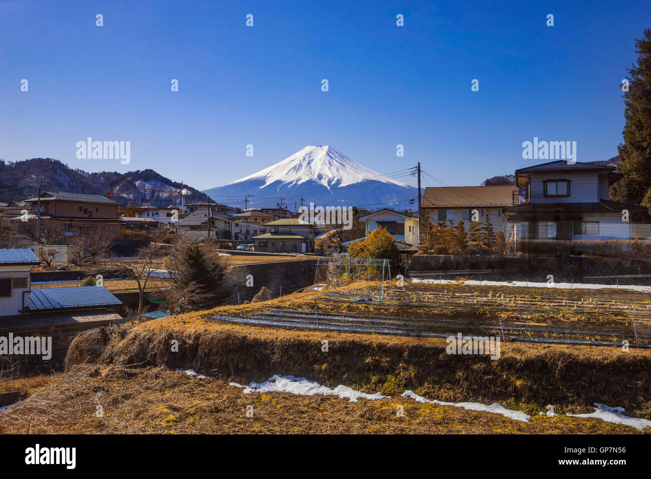 Villages, mount fuji, japan Stock Photo - Alamy