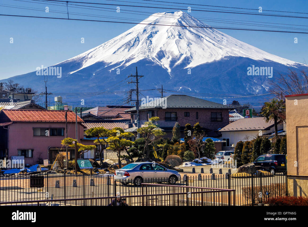 Villages, mount fuji, japan Stock Photo - Alamy