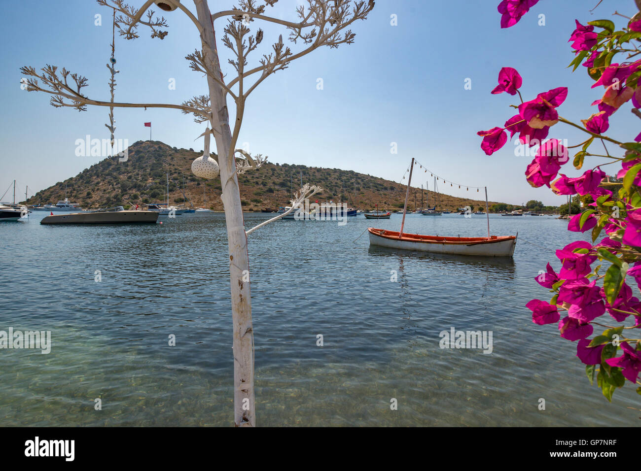 Gumusluk seaside village in Bodrum,The Aegean Coast,Turkey Stock Photo ...