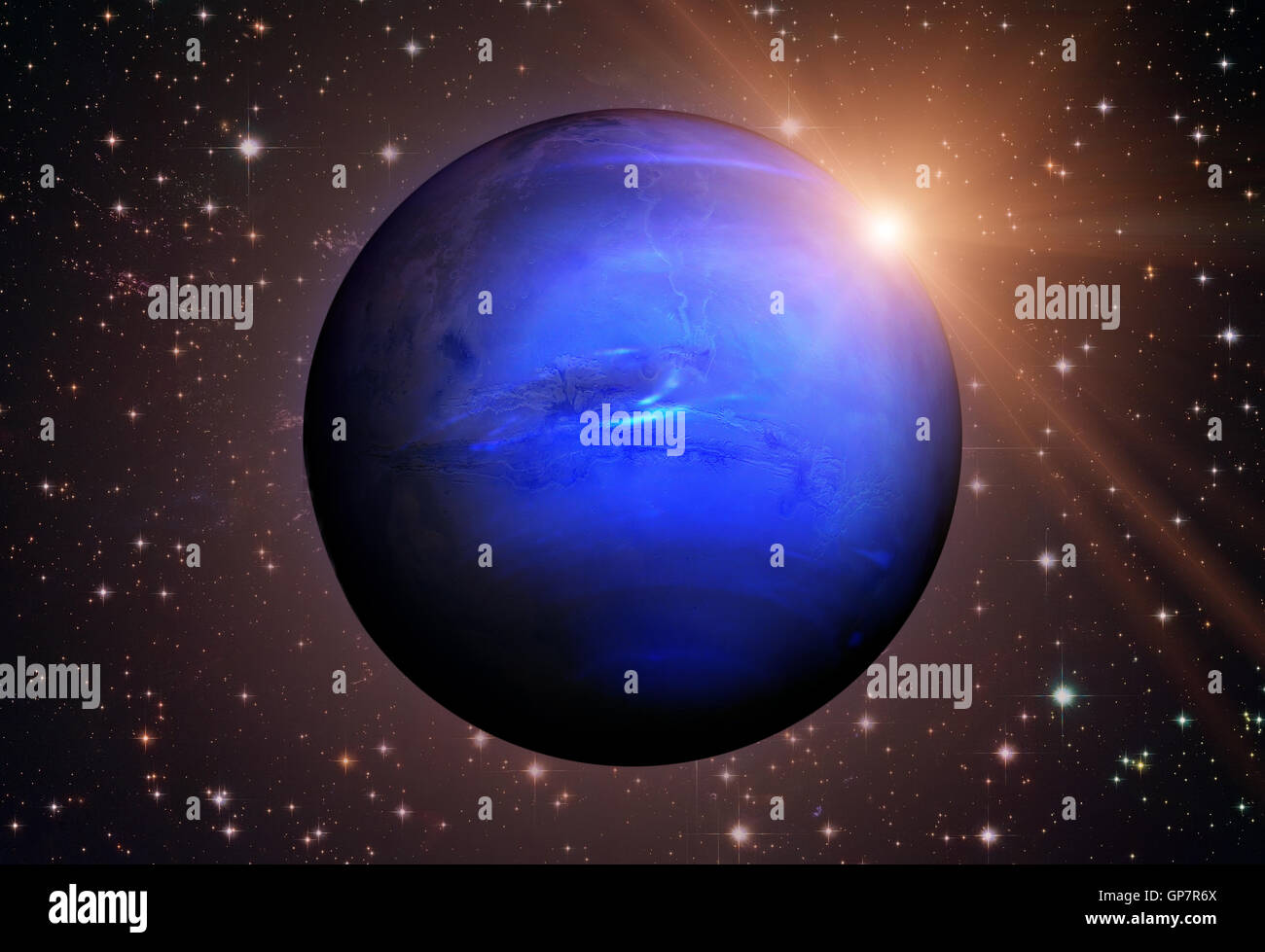 Solar System - Neptune. It is the eighth and farthest planet from the ...