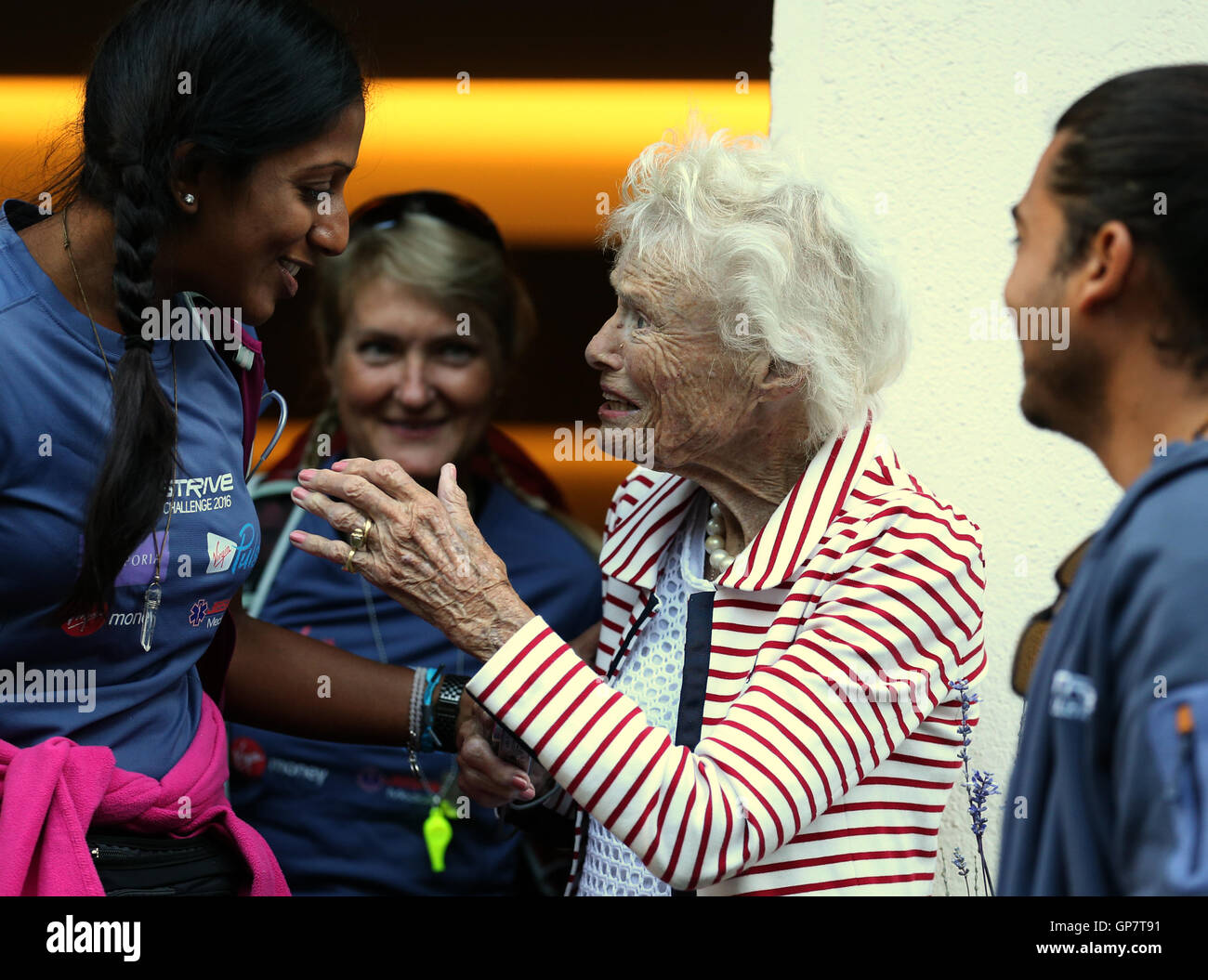 Eve Branson, the mother of Sir Richard Branson during the launch of the ...