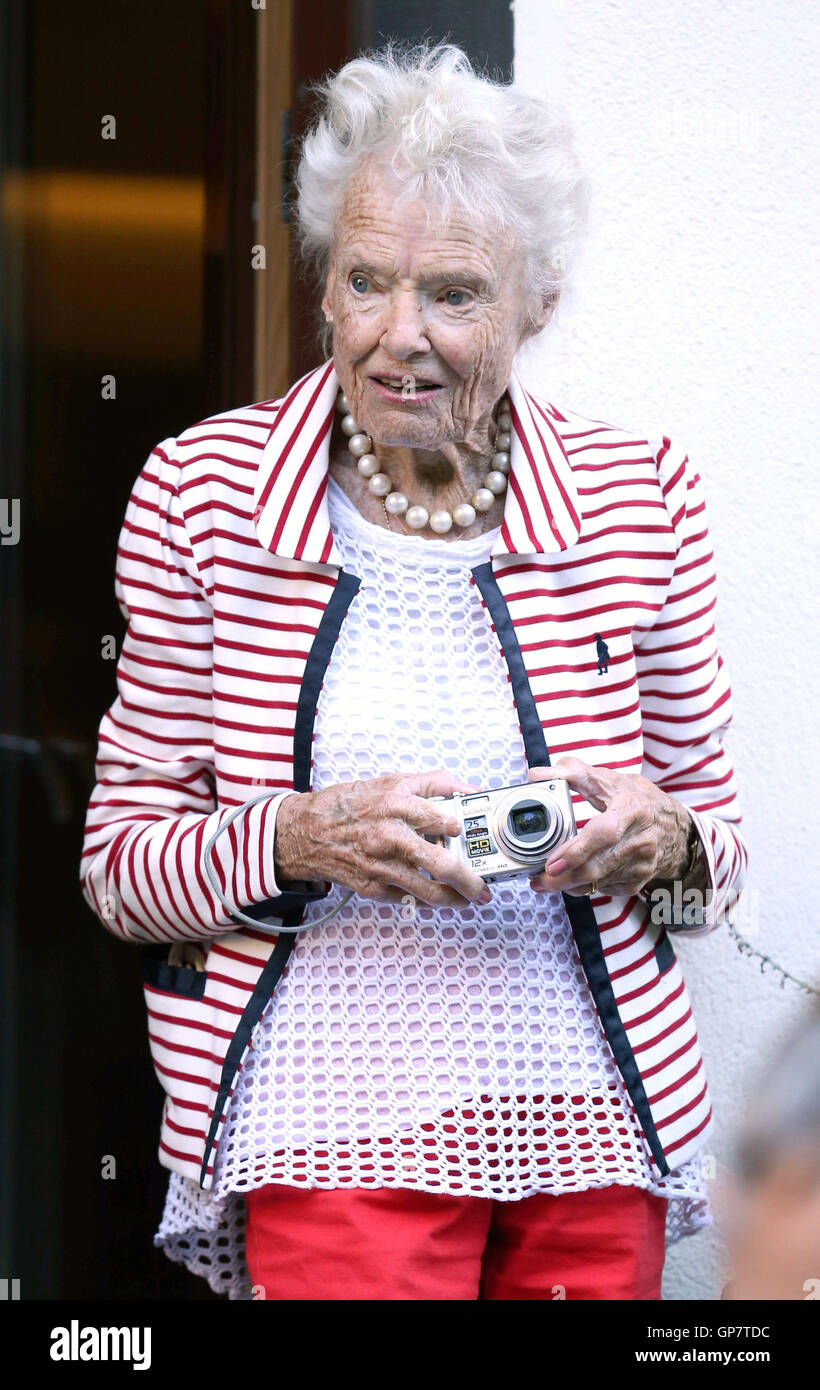 Eve Branson, the mother of Sir Richard Branson during the launch of the ...