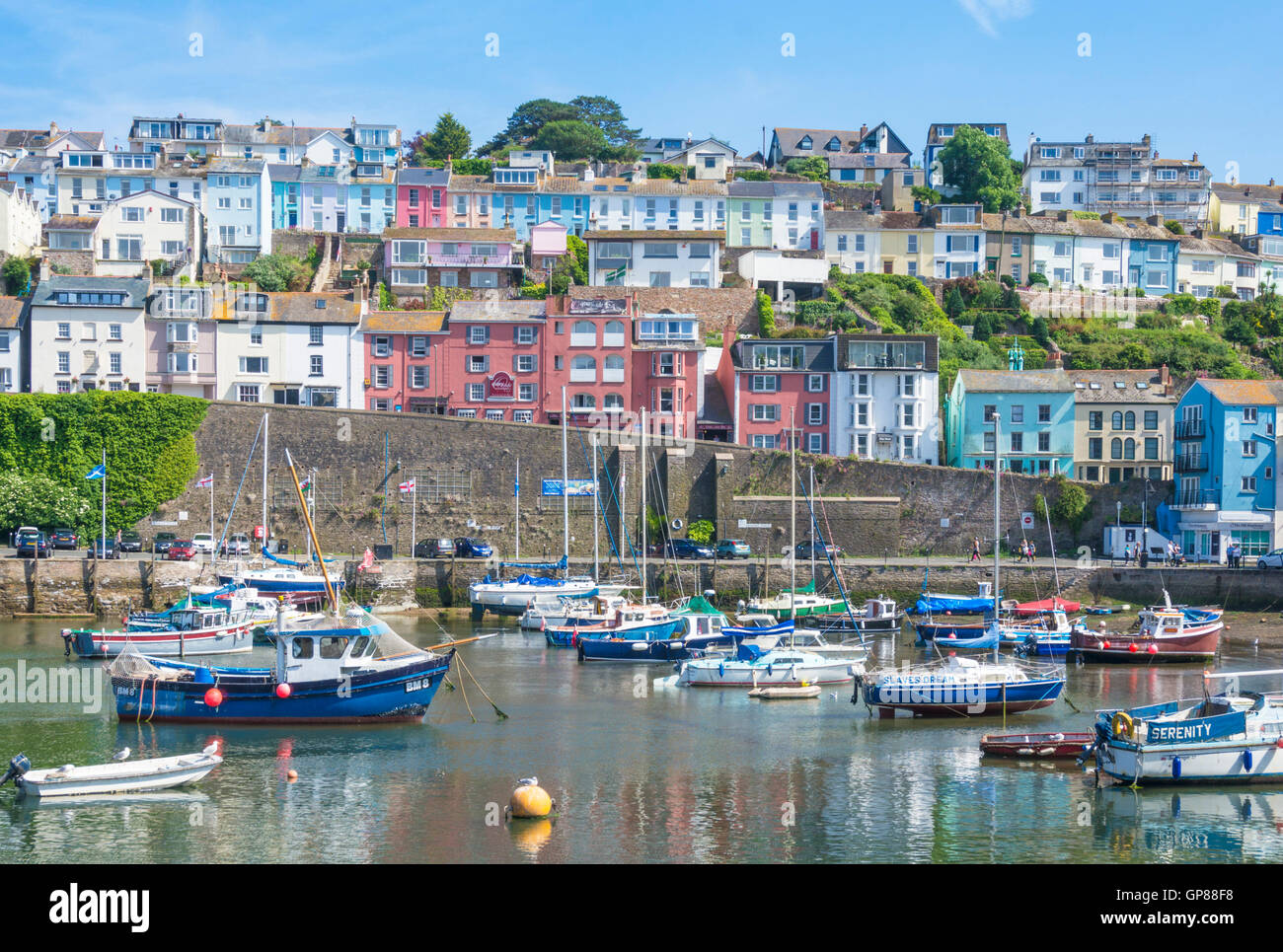 Brixham Harbour Brixham Devon Yachts and fishing boats Brixham Harbour ...