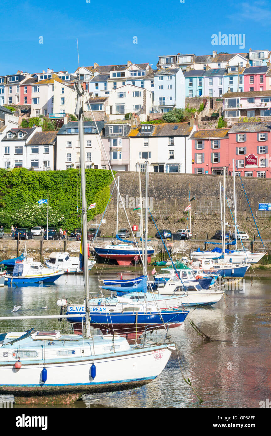 Brixham harbour Brixham Devon - Yachts and fishing boats Brixham ...