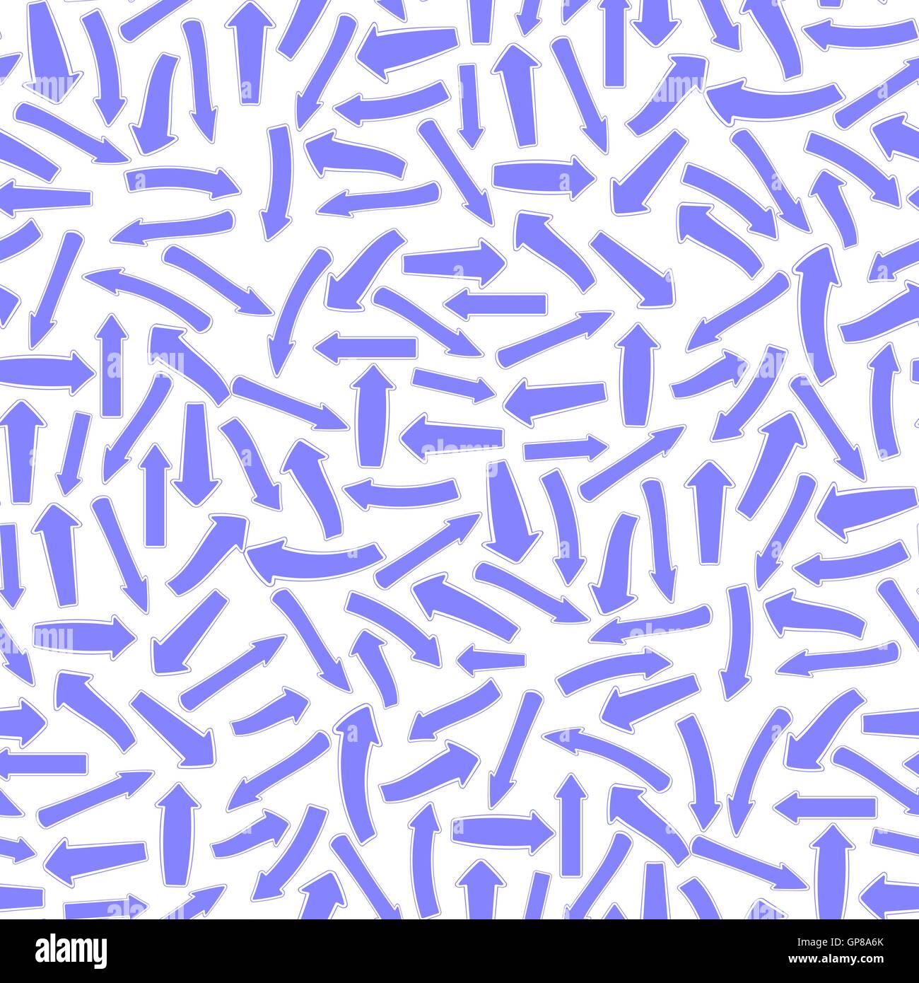 Different Blue Arrows Seamless Pattern Stock Vector Image & Art - Alamy