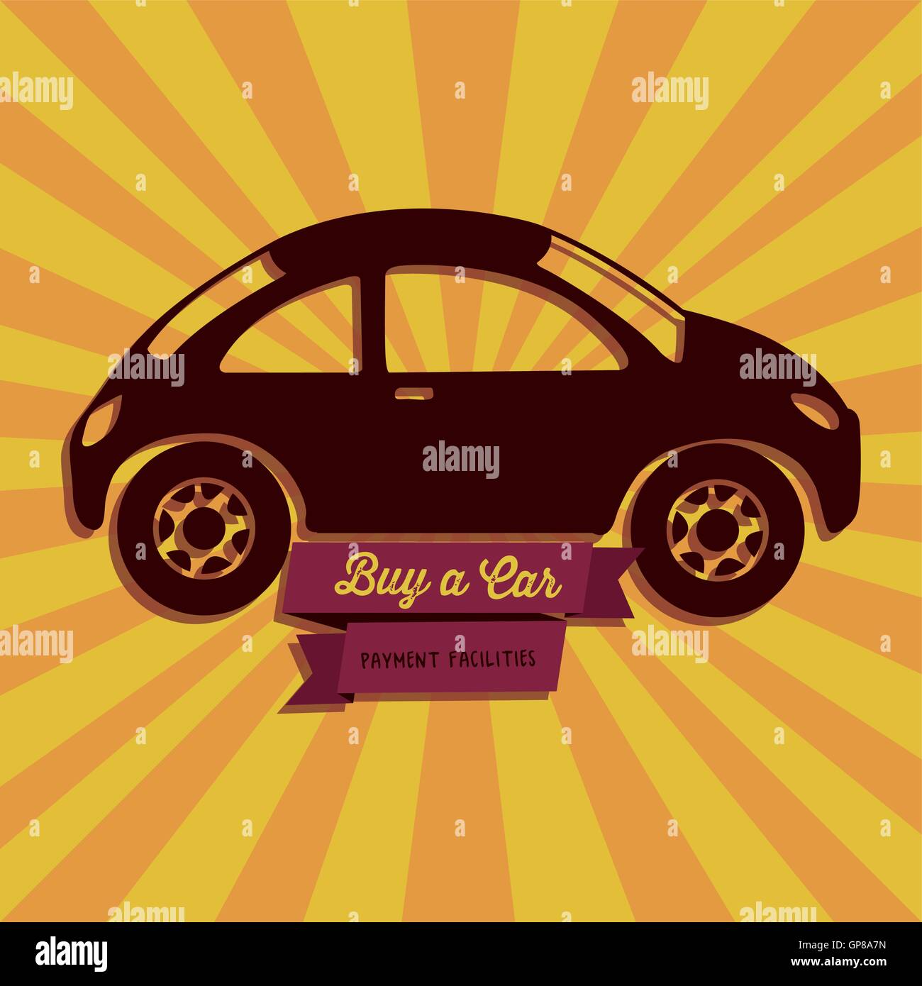Vintage car dealership Stock Vector Images - Alamy