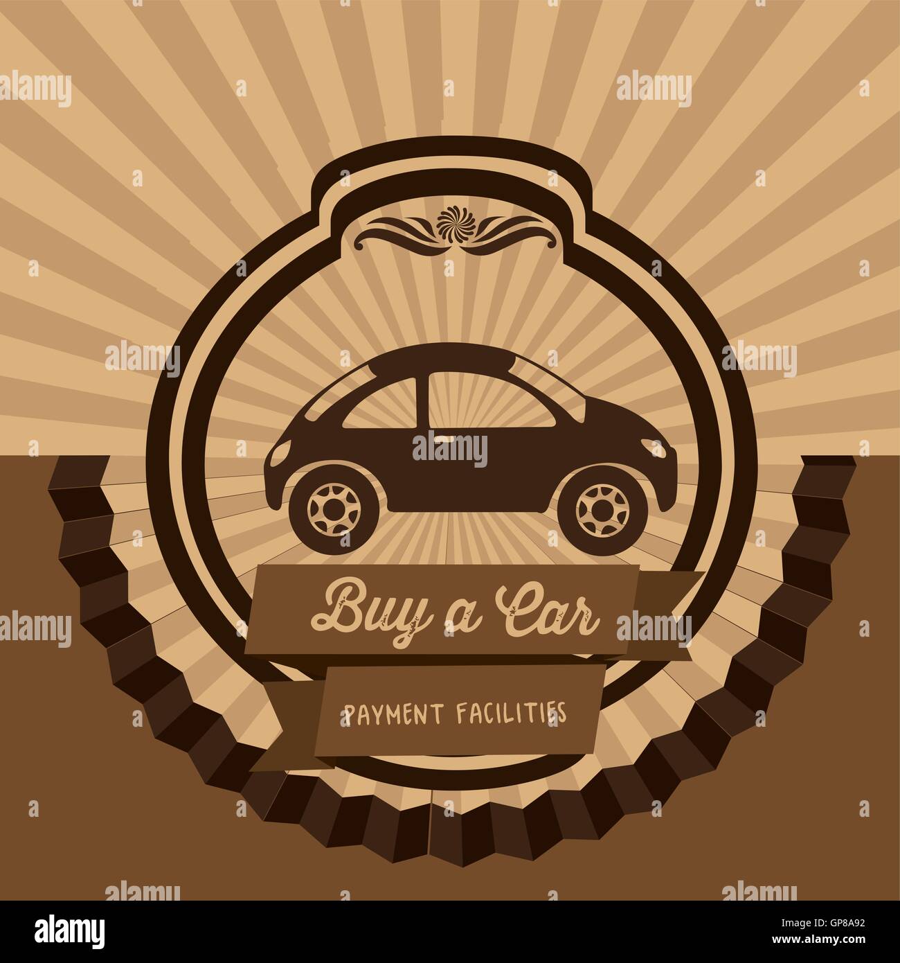 Car sale with a price tag Stock Vector Images - Alamy