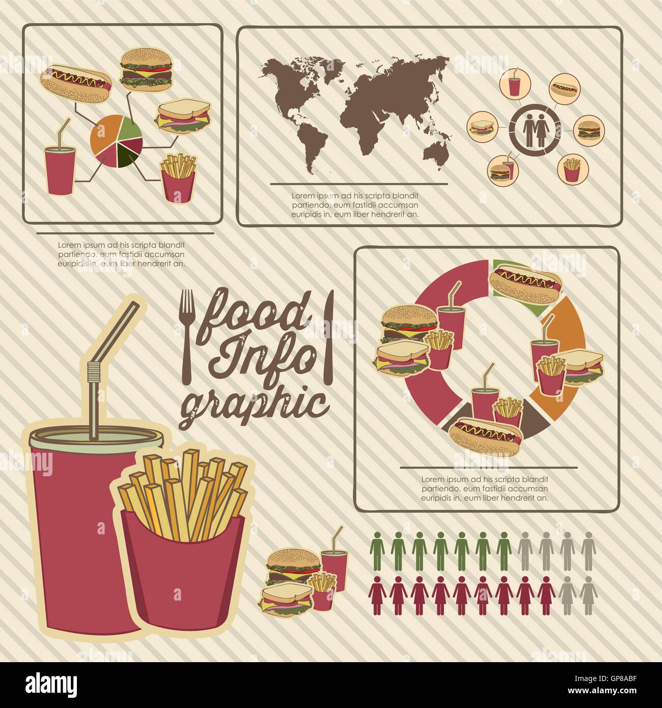 World map food drinks hi-res stock photography and images - Alamy