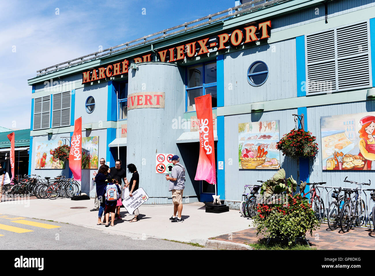 Old Port market, Quebec, Canada Stock Photo - Alamy