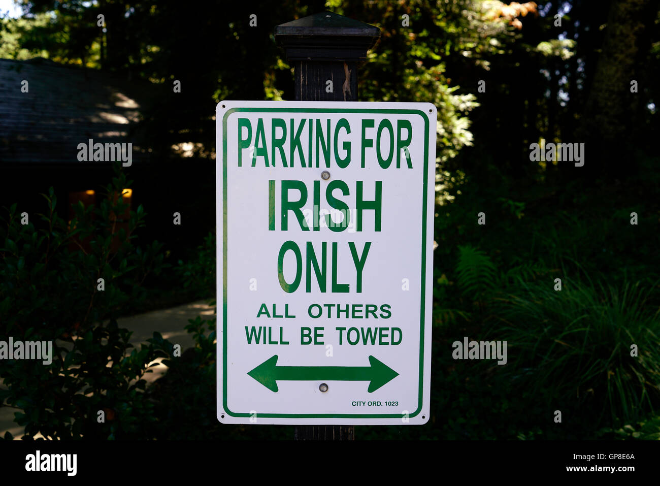 Parking for Irish Only sign in Chateau Montelena,Calistoga,Napa Valley ...