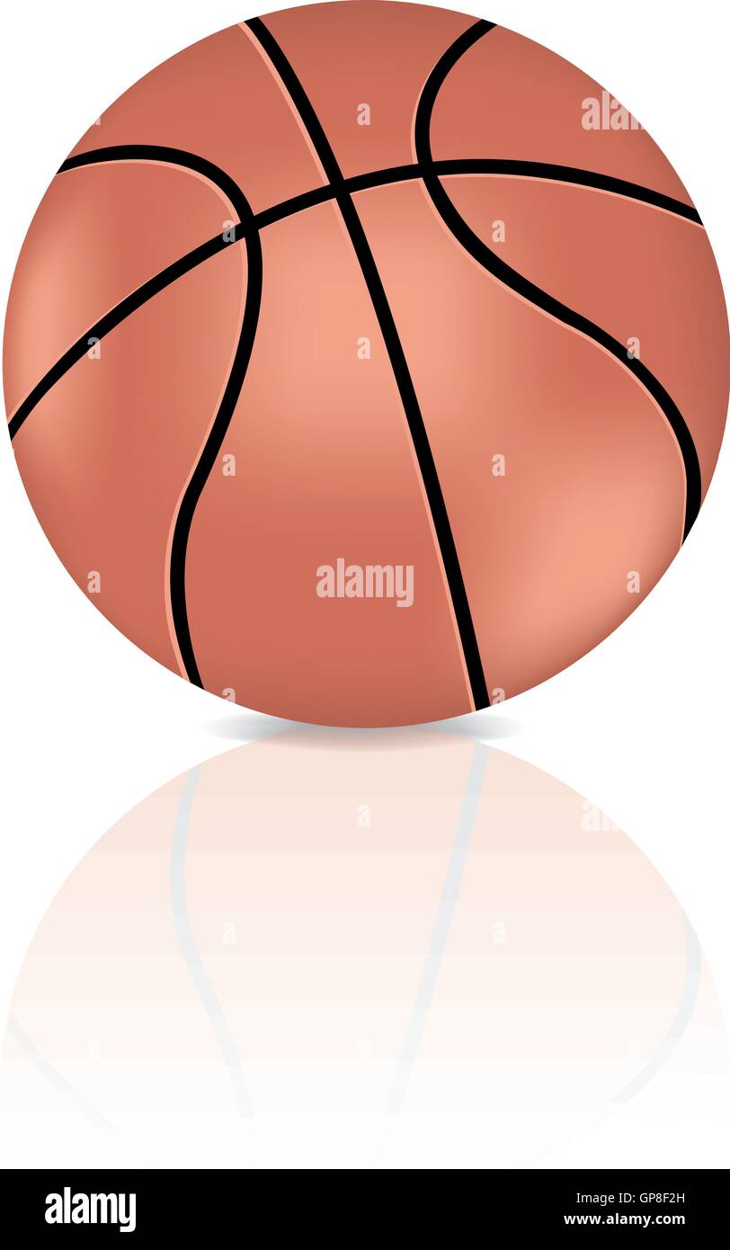Basketball and it’s reflection Stock Vector Image & Art - Alamy