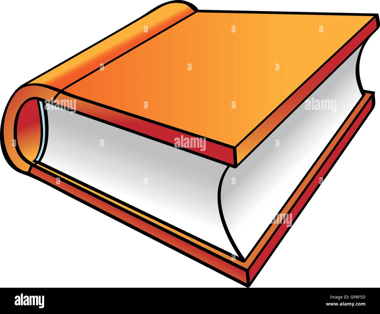 Orange book cartoon icon isolated hi-res stock photography and images ...