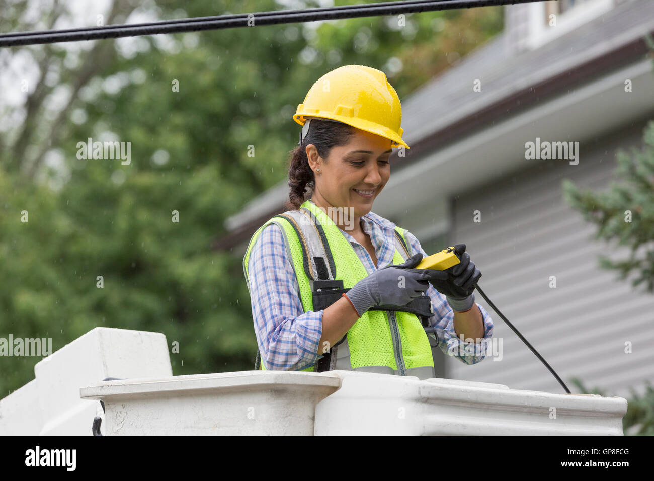 Rain on cable hi-res stock photography and images - Alamy