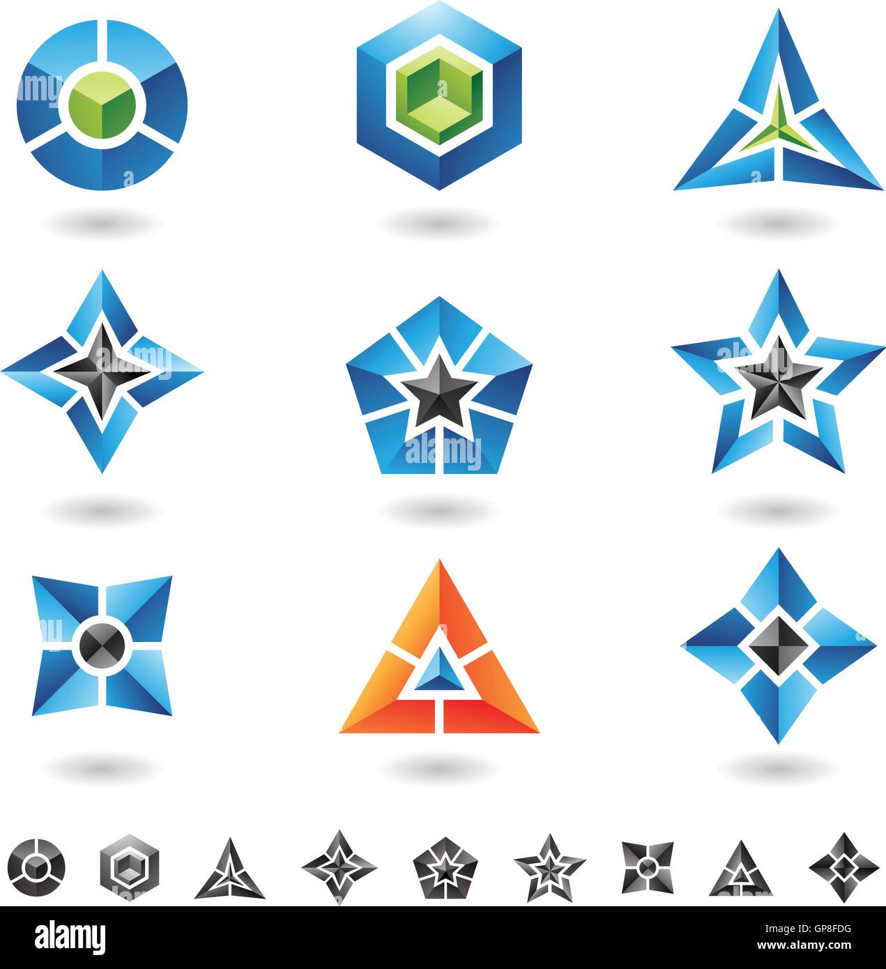 Cube star logo hi-res stock photography and images - Alamy