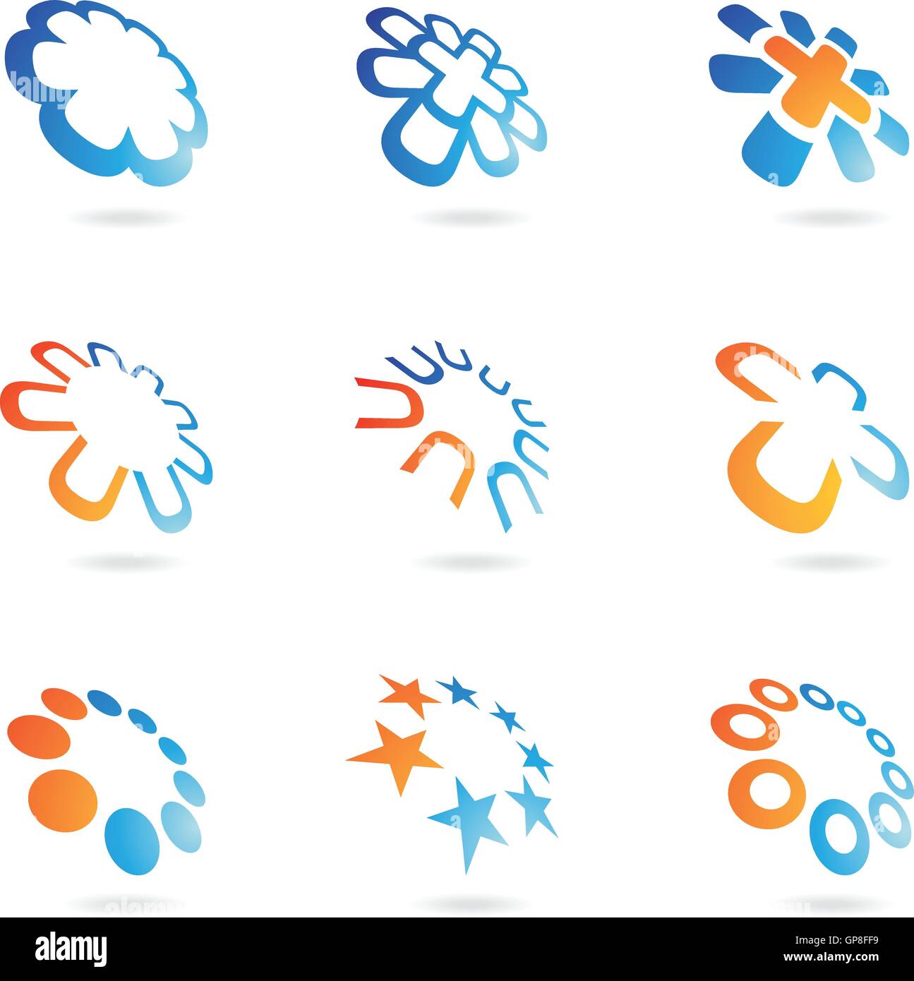 distorted shapes and graphic design elements Stock Vector Image & Art ...