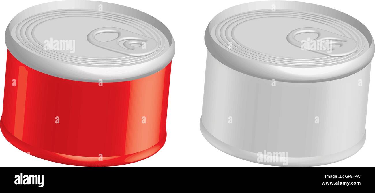 Tab top cans Stock Vector Images - Alamy