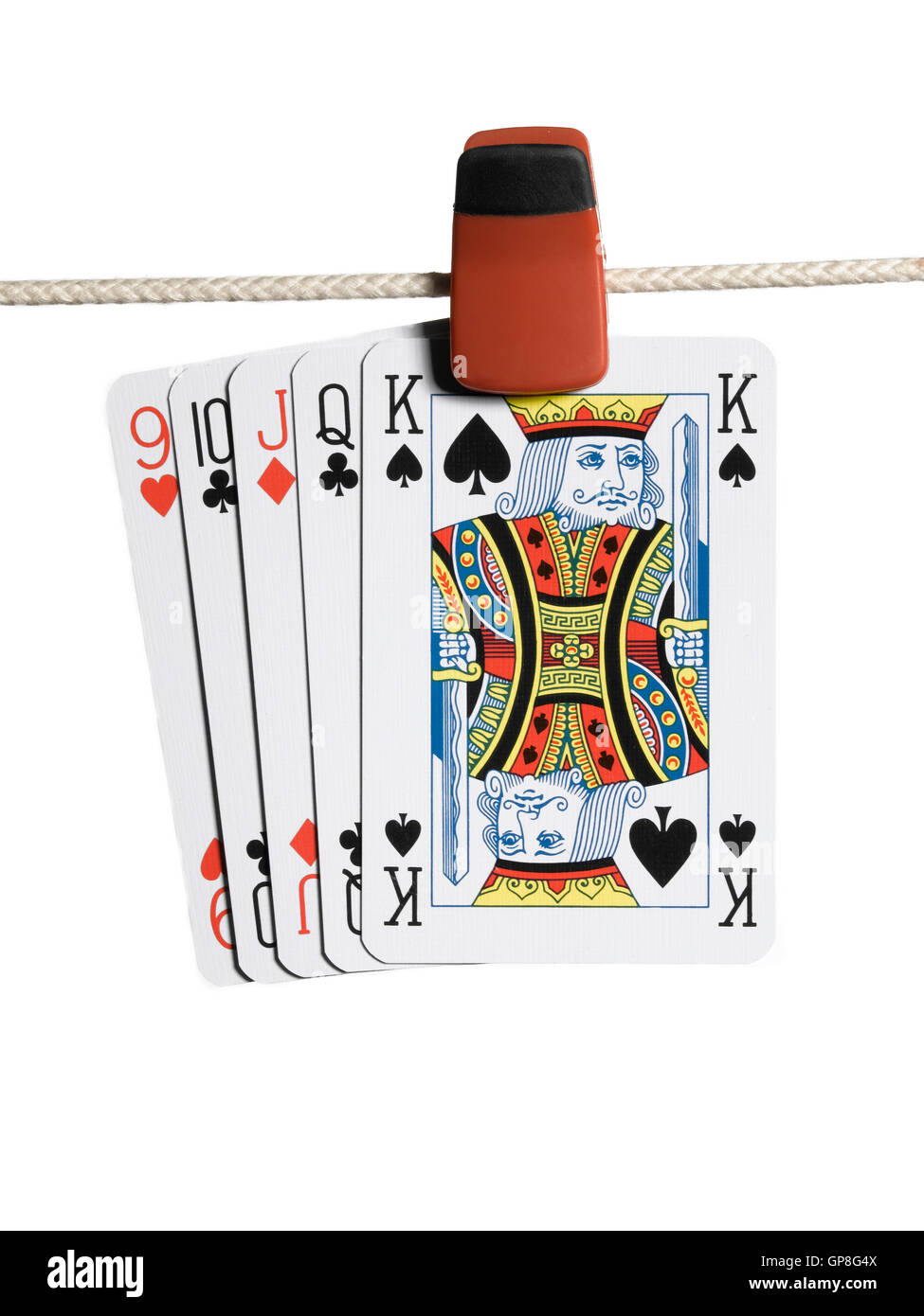 Poker hand Cut Out Stock Images & Pictures - Alamy