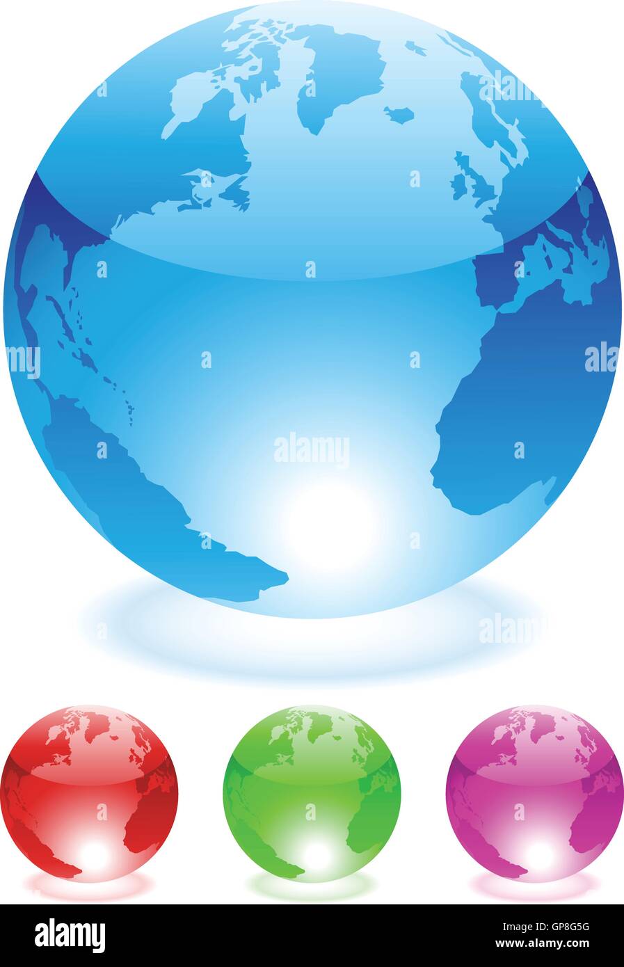 Glass globes Stock Vector Images - Alamy