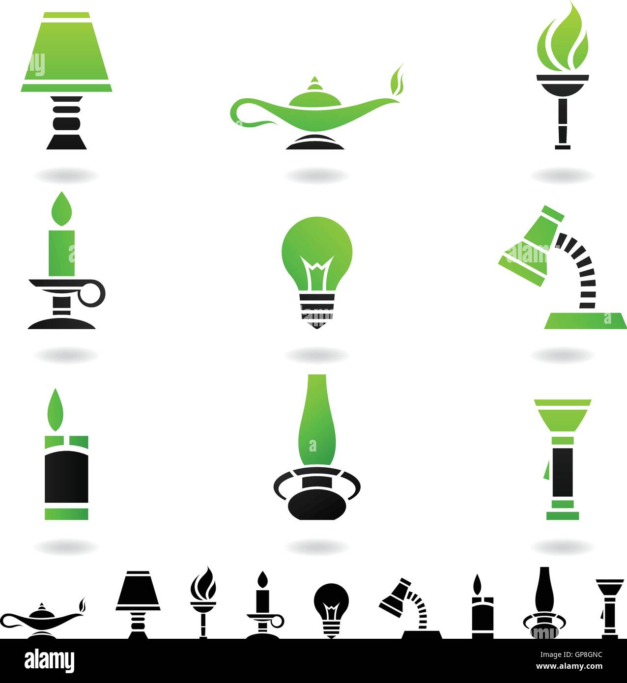 primitive and modern sources of light Stock Vector Image & Art - Alamy