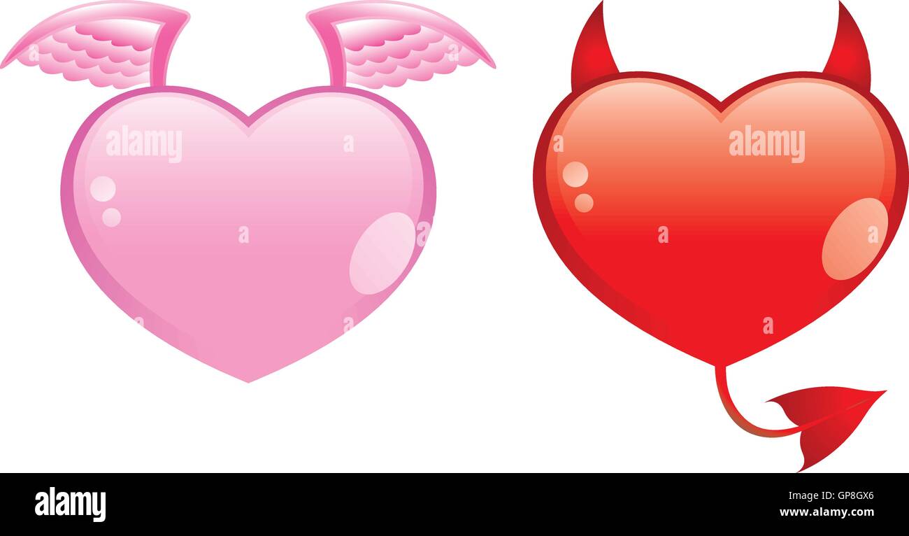 Angel And Devil Hearts