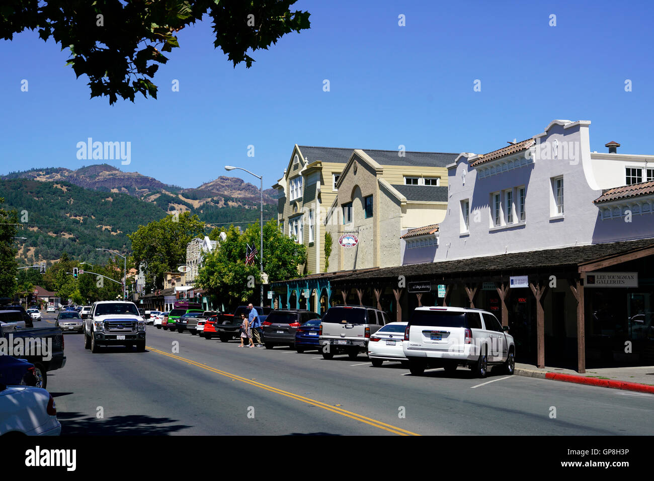 Downtown calistoga california in napa hi-res stock photography and ...