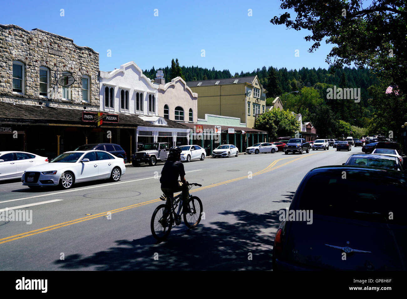 Usa calistoga california downtown calistoga hi-res stock photography ...