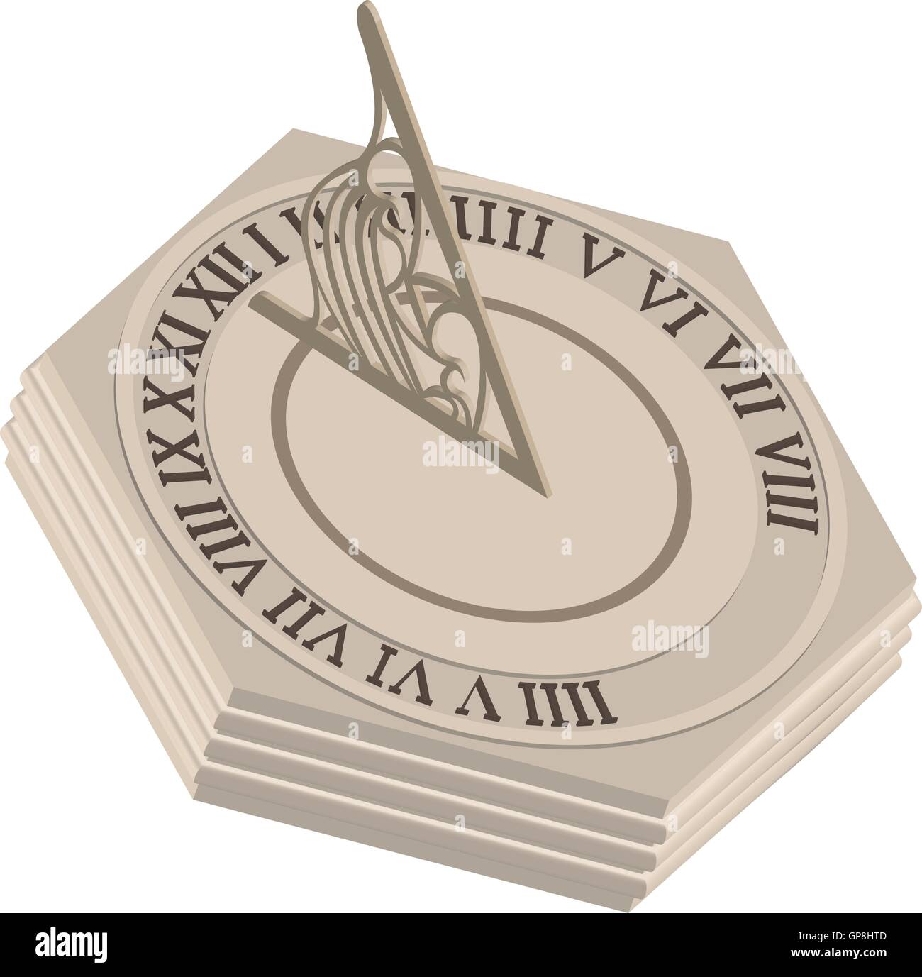 Modern sundial Stock Vector Images - Alamy