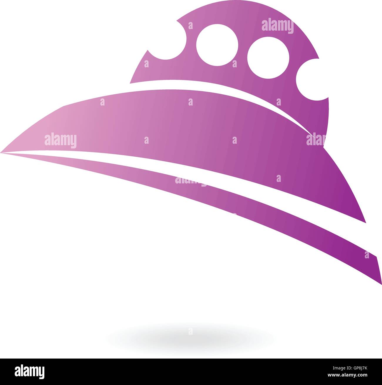 purple alien ship icon isolated on white Stock Vector Image & Art - Alamy