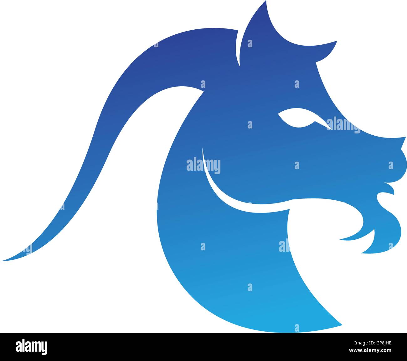 Zodiacs blue capricorn isolated on white Stock Vector Image & Art - Alamy