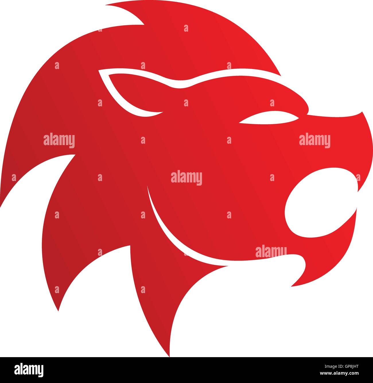 Zodiacs red leo Stock Vector Image & Art - Alamy