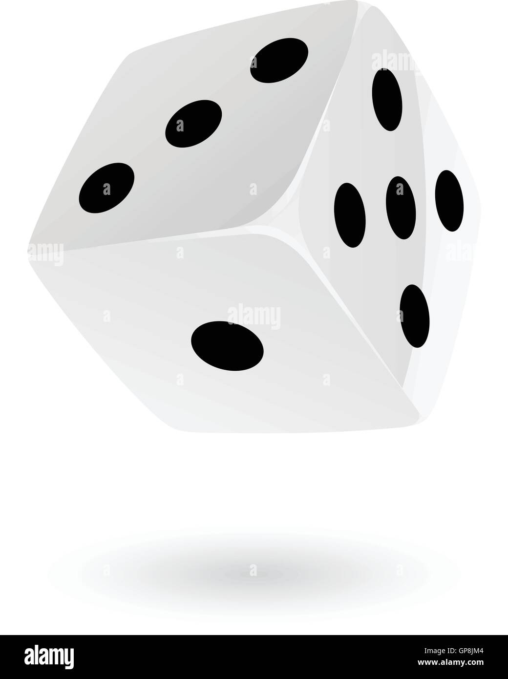 White Dice isolated on white Stock Vector Image & Art - Alamy