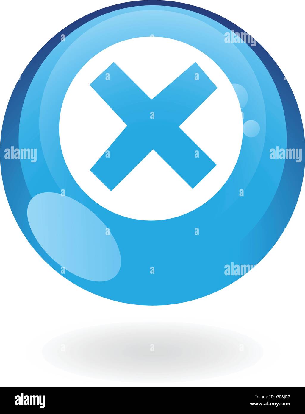 Blue error isolated on white Stock Vector Image & Art - Alamy