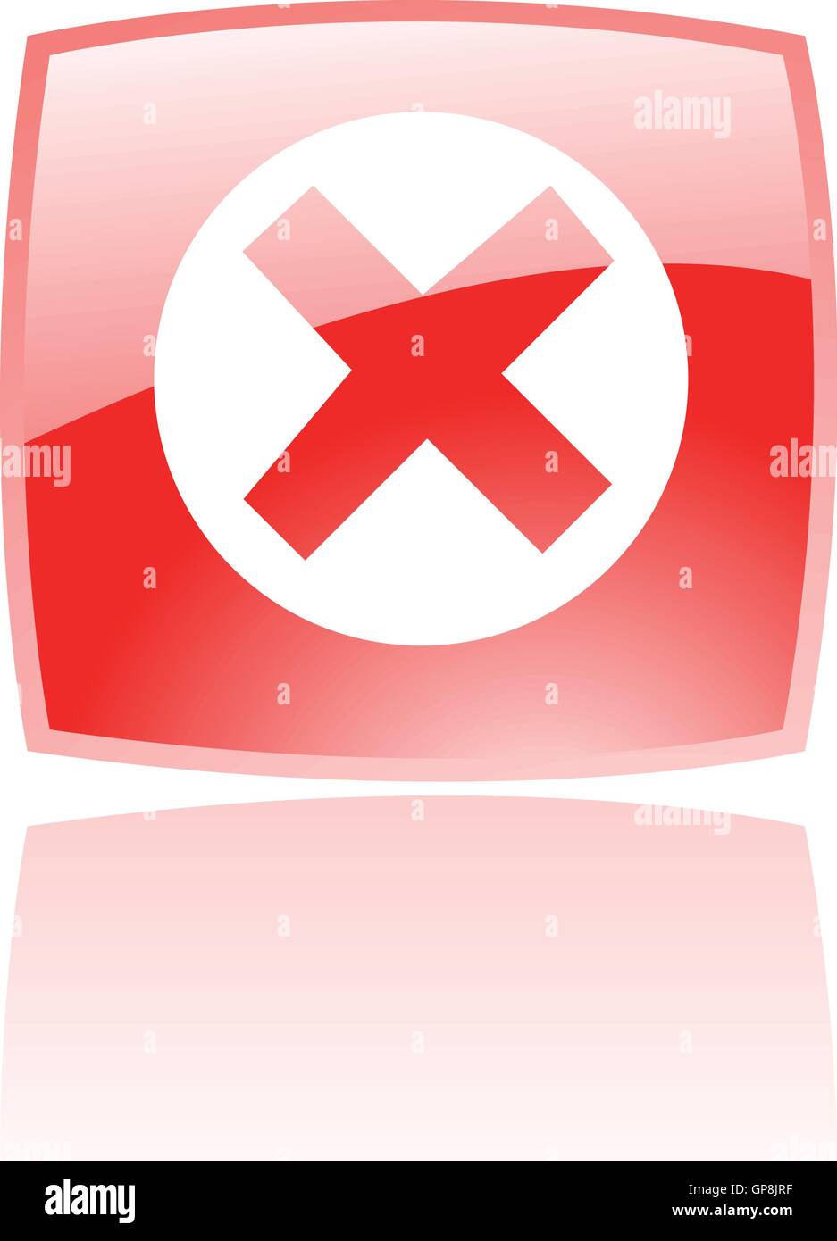 Red glossy error isolated on white Stock Vector Image & Art - Alamy