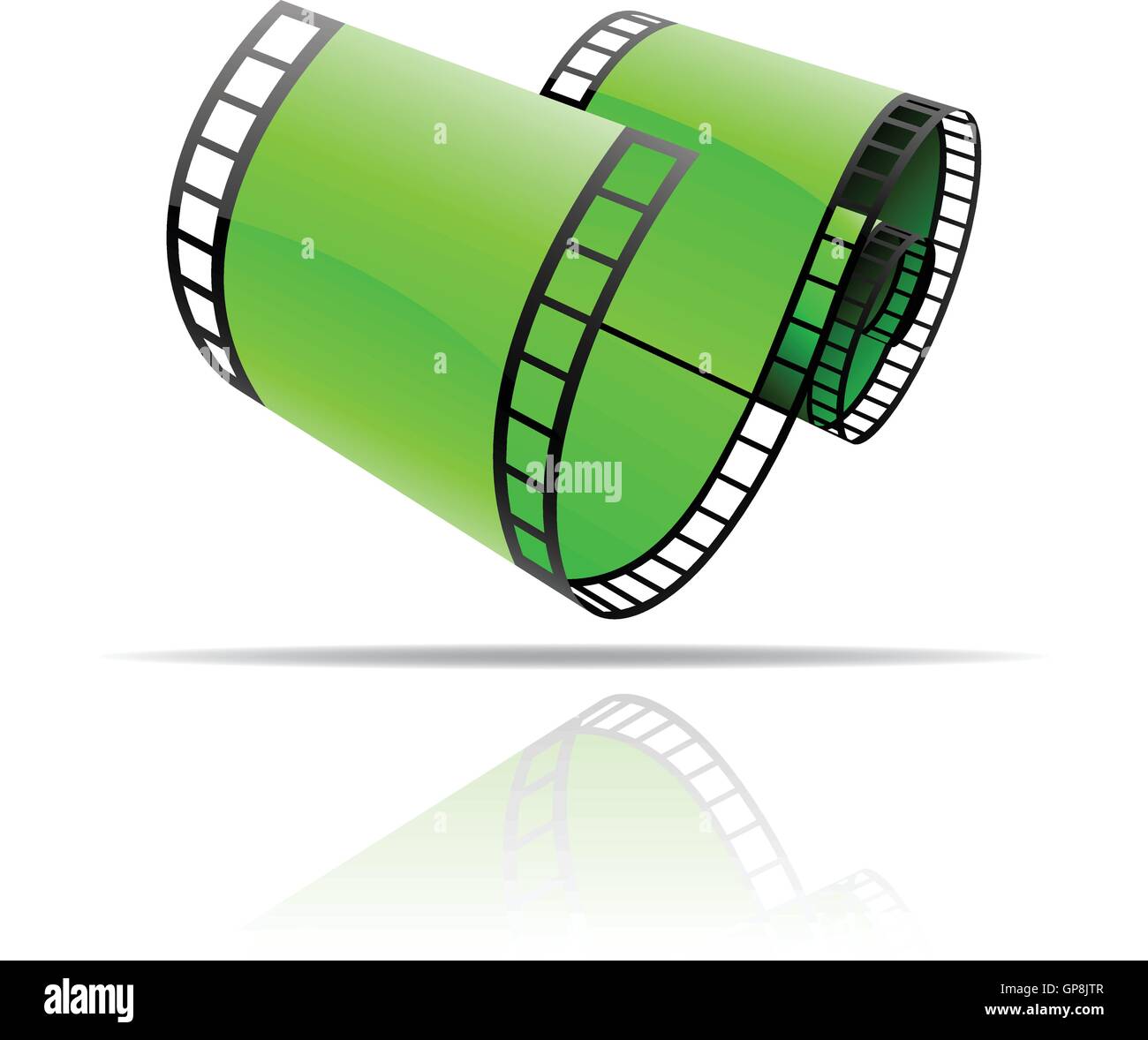 Film scene green background Stock Vector Images - Alamy