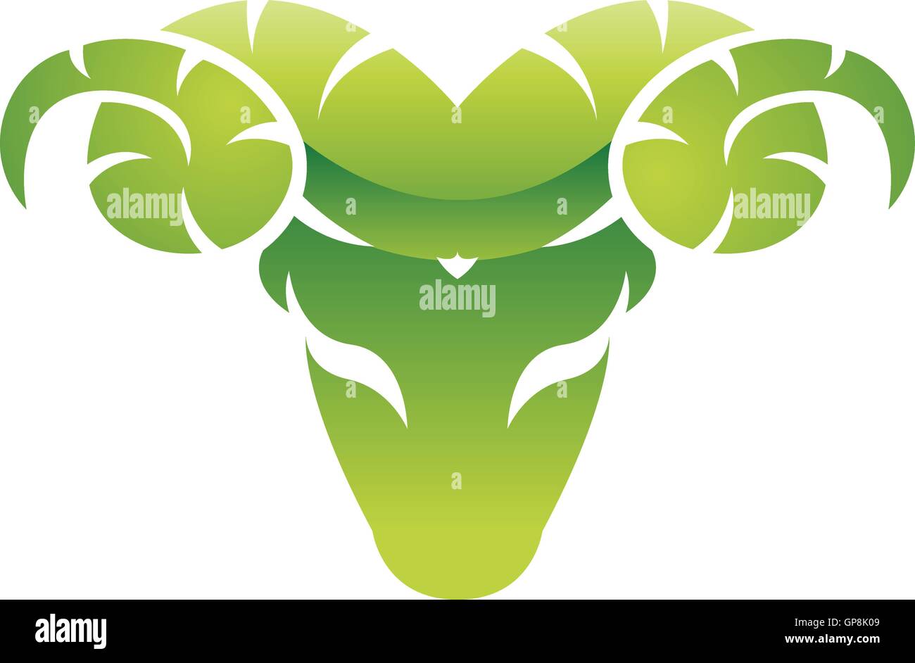 Glossy green ram isolated on white Stock Vector Image & Art - Alamy