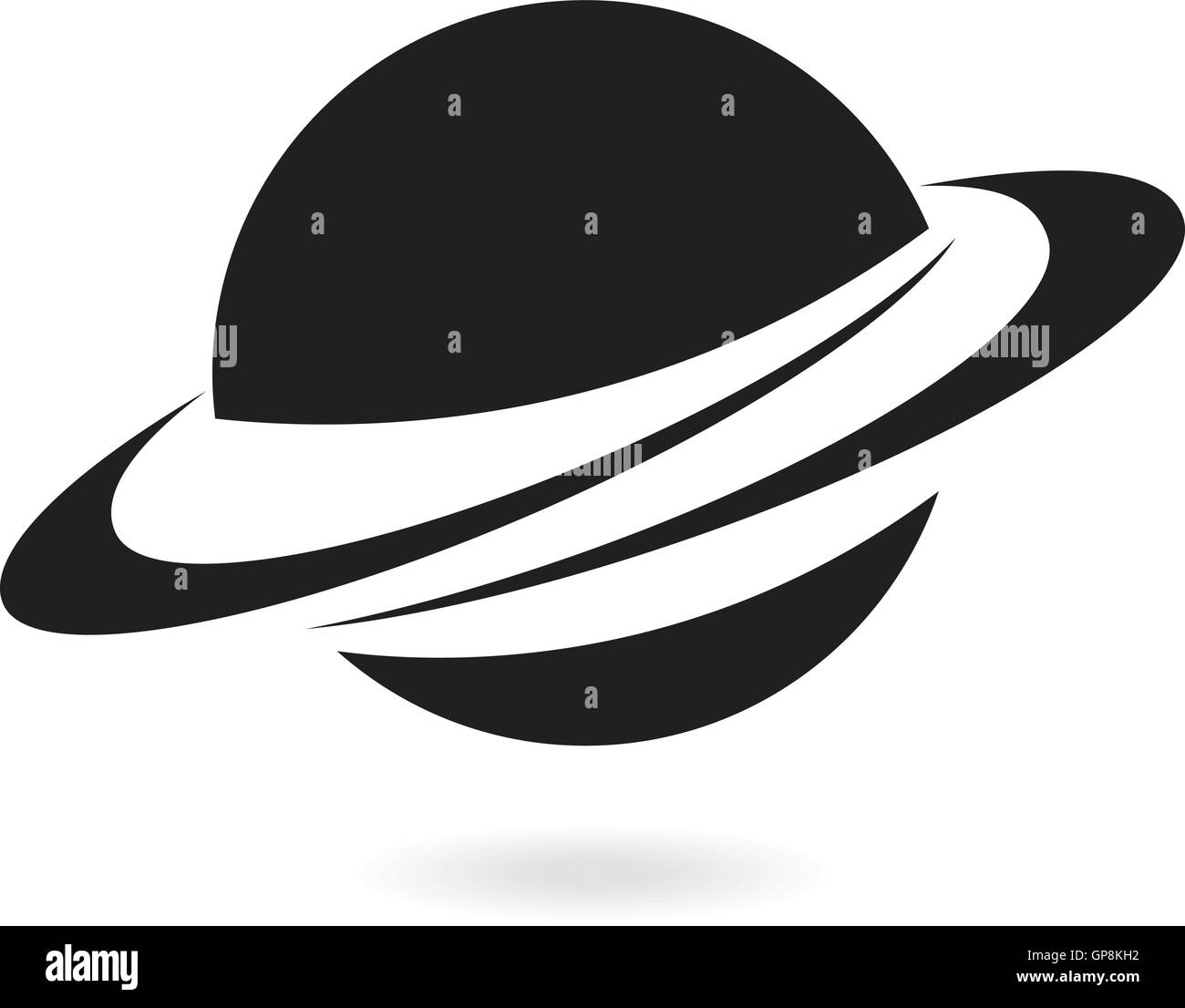 Black planet isolated on white Stock Vector Image & Art - Alamy