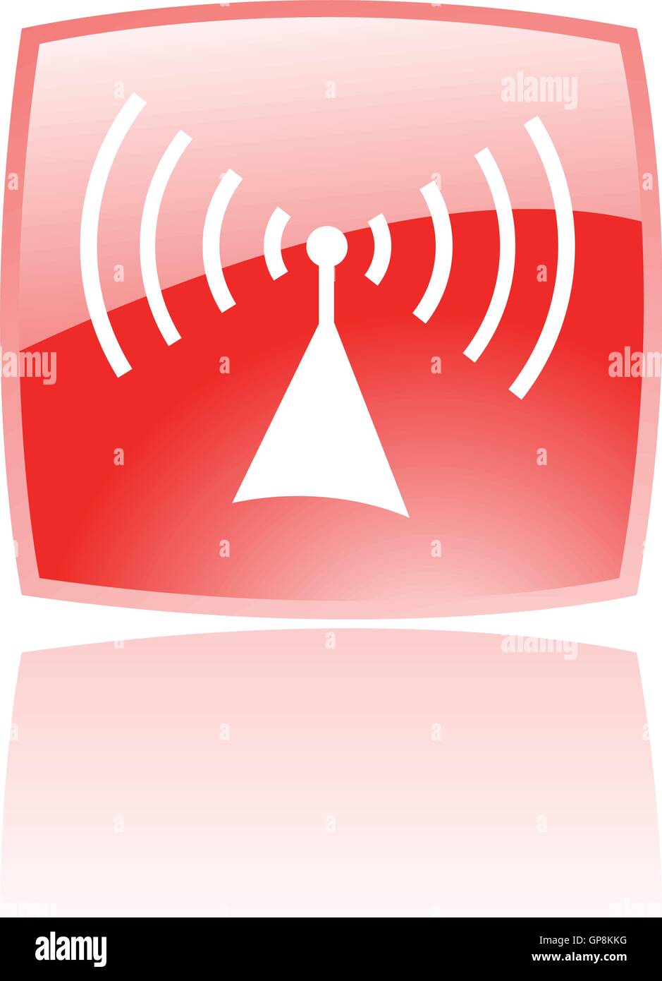 Red Radio Tower Stock Vector Images - Alamy