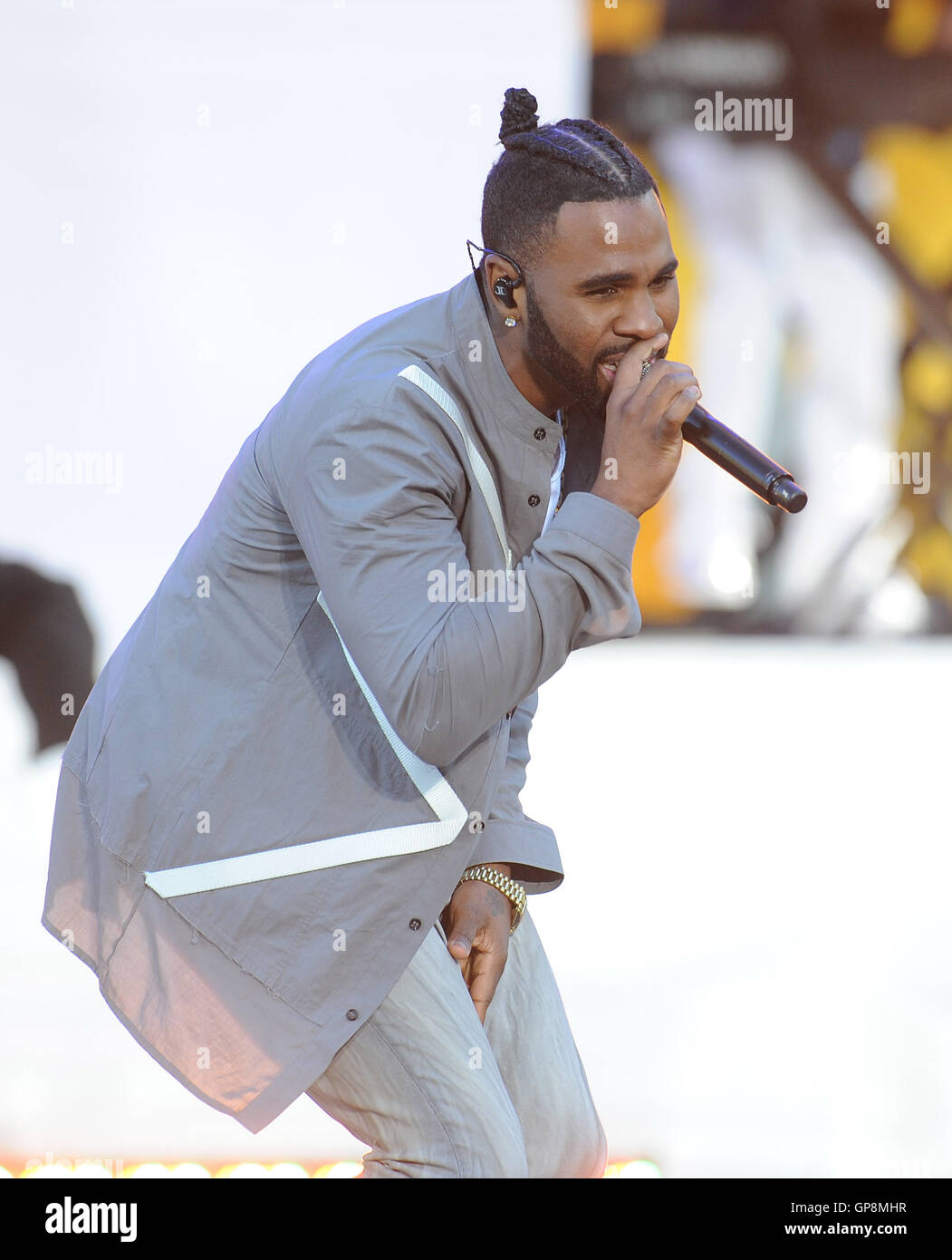 New York, USA. 2nd September, 2016. Jason Derulo performs in Central ...