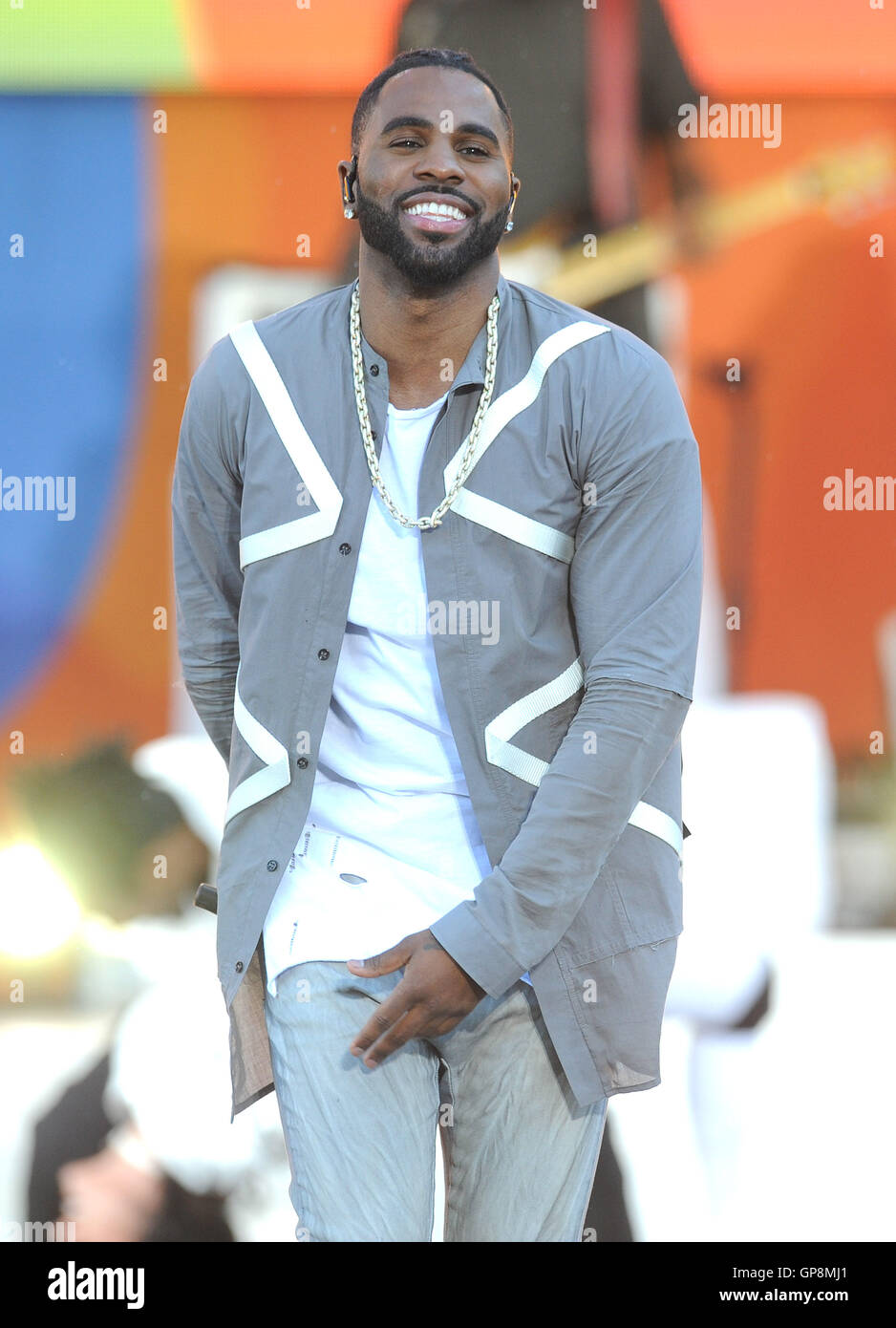 New York, USA. 2nd September, 2016. Jason Derulo performs in Central ...
