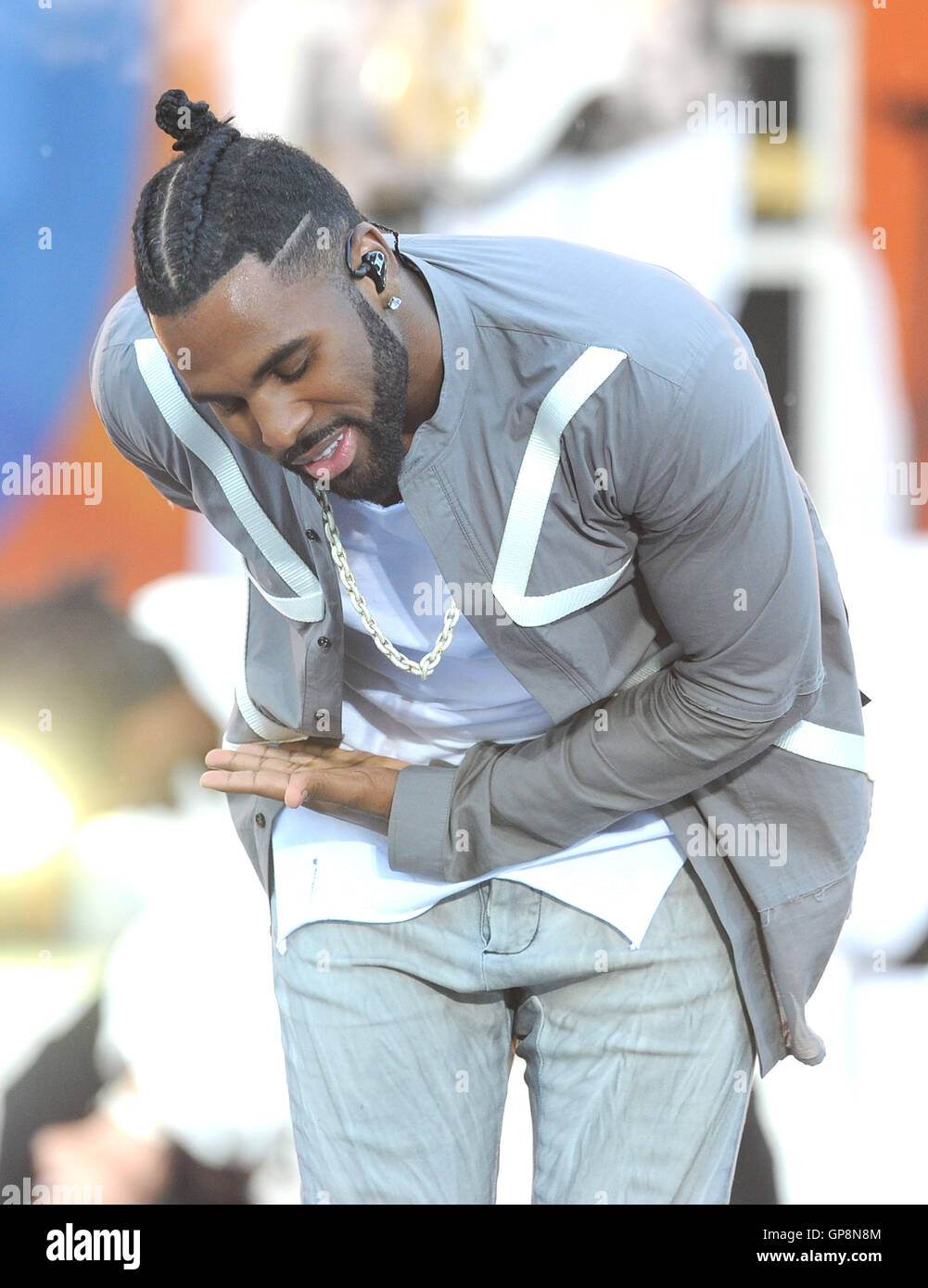 New York, USA. 2nd September, 2016. Jason Derulo performs in Central ...