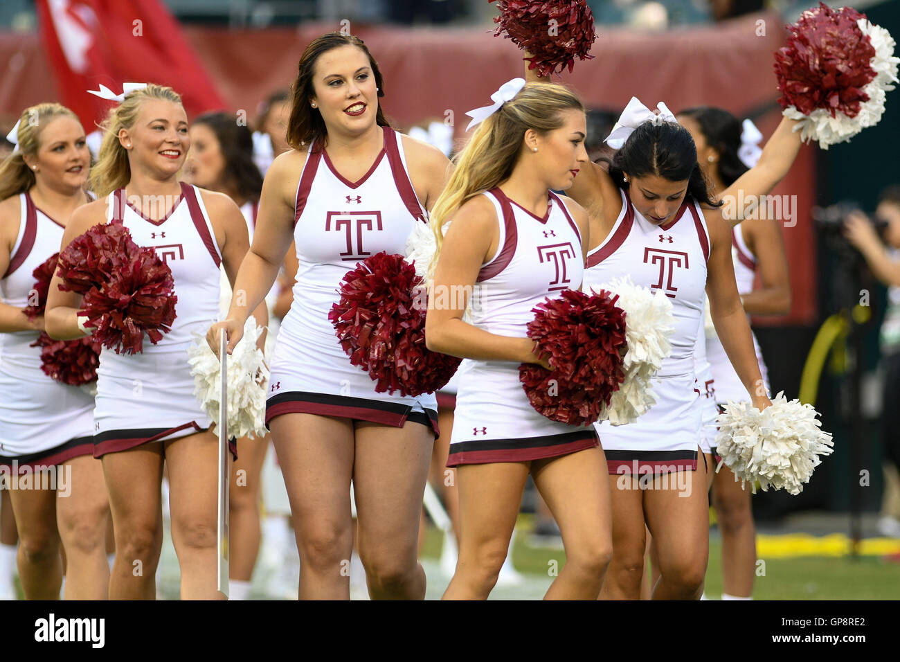 Philadelphia, Pennsylvania, USA. 2nd Sep, 2016. Temple cheerleaders ...