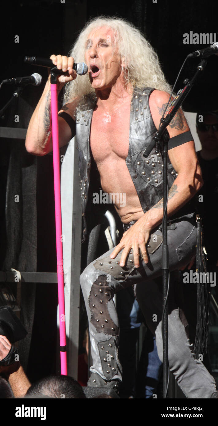 New York, USA. 2nd September, 2016. Dee Snider of Twisted Sister ...