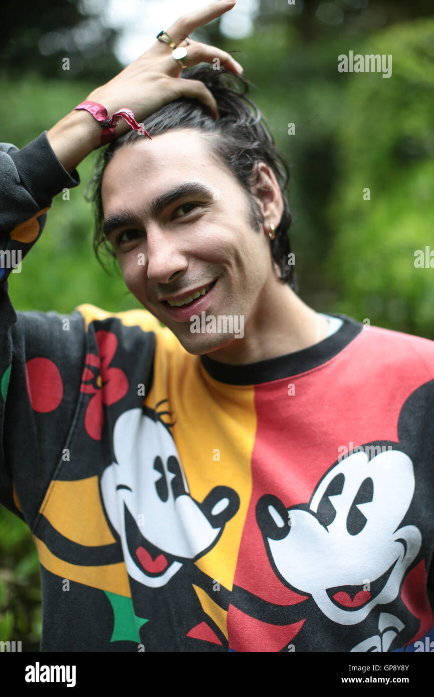 Dorset, UK. 2nd September, 2016. EXCLUSIVE: Oscar Scheller posing for ...