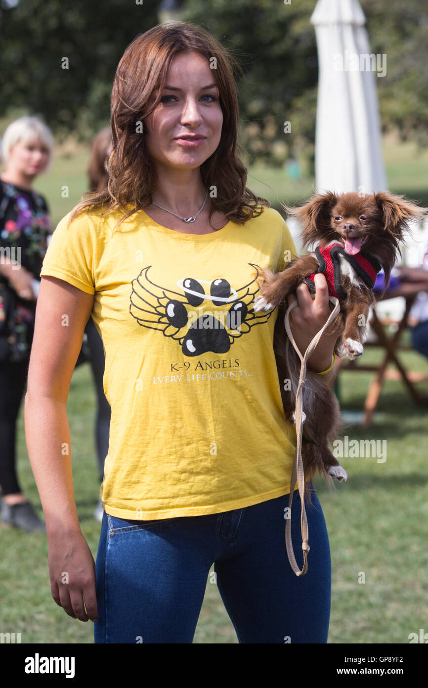 London, UK. 3 September 2016. Pictured: Pola Pospieszalska of K9 Angels ...