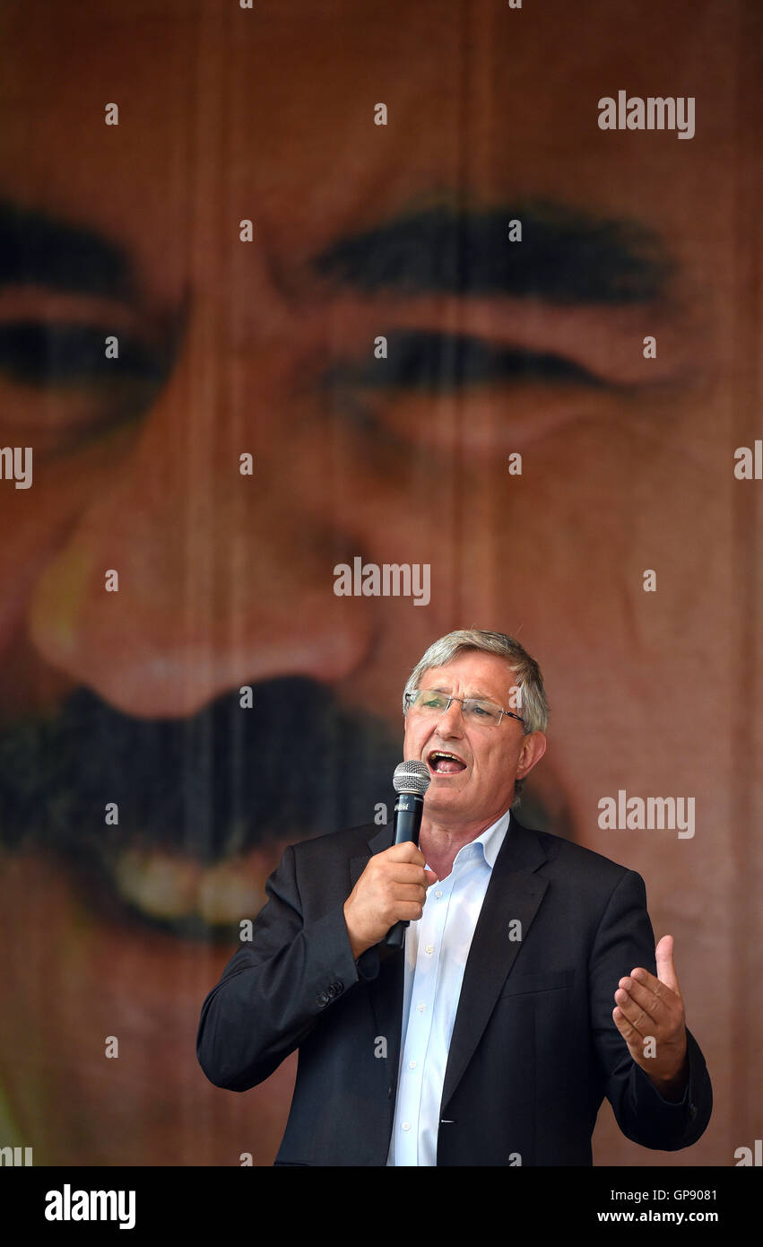 Cologne, Germany. 3rd Sep, 2016. The chairman of the party The Left ...