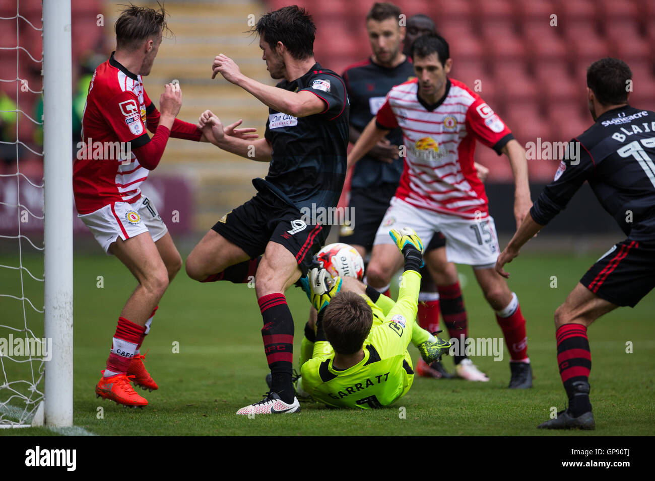 Crewe alexandra goalkeeper ben garratt hi-res stock photography and ...