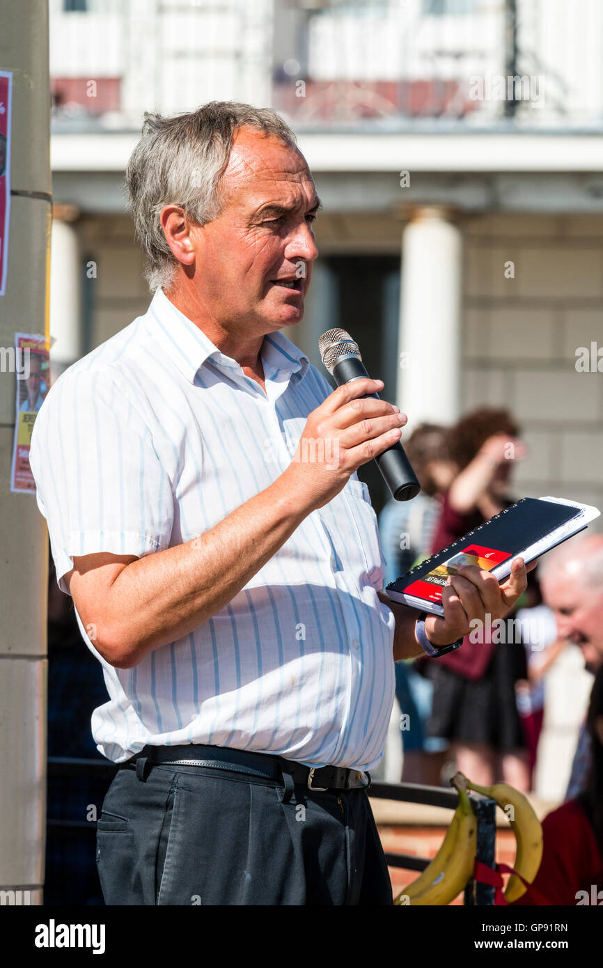 Norman Thomas, spokes-person for Thanet Momentum Group, addresses ...